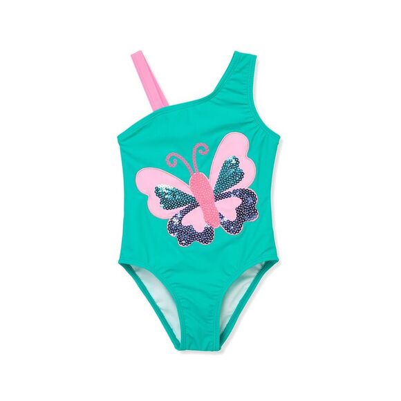 Flapdoodles | Swim | Flapdoodles Girls Butterfly Applique Swimsuit ...